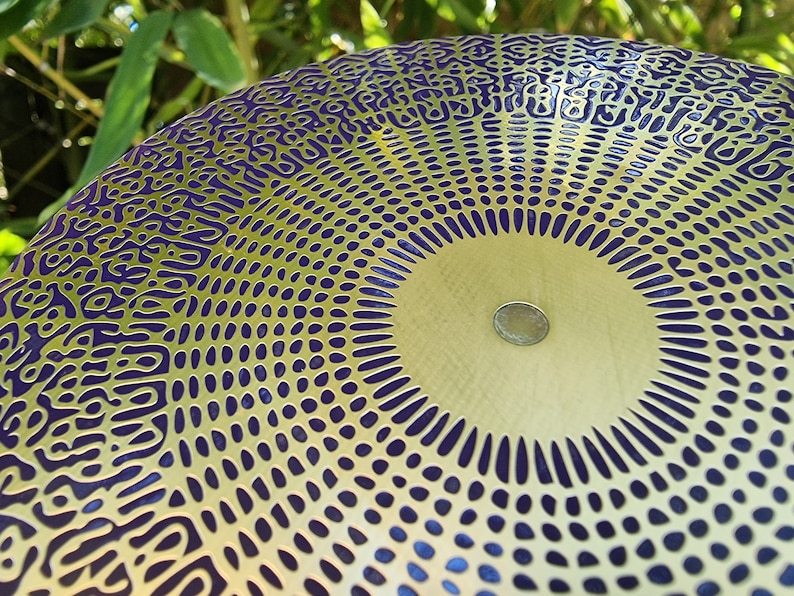 Cymatic Disk 528 Hz Healing Om 2-sided Gold/copper Beeswax - Etsy UK