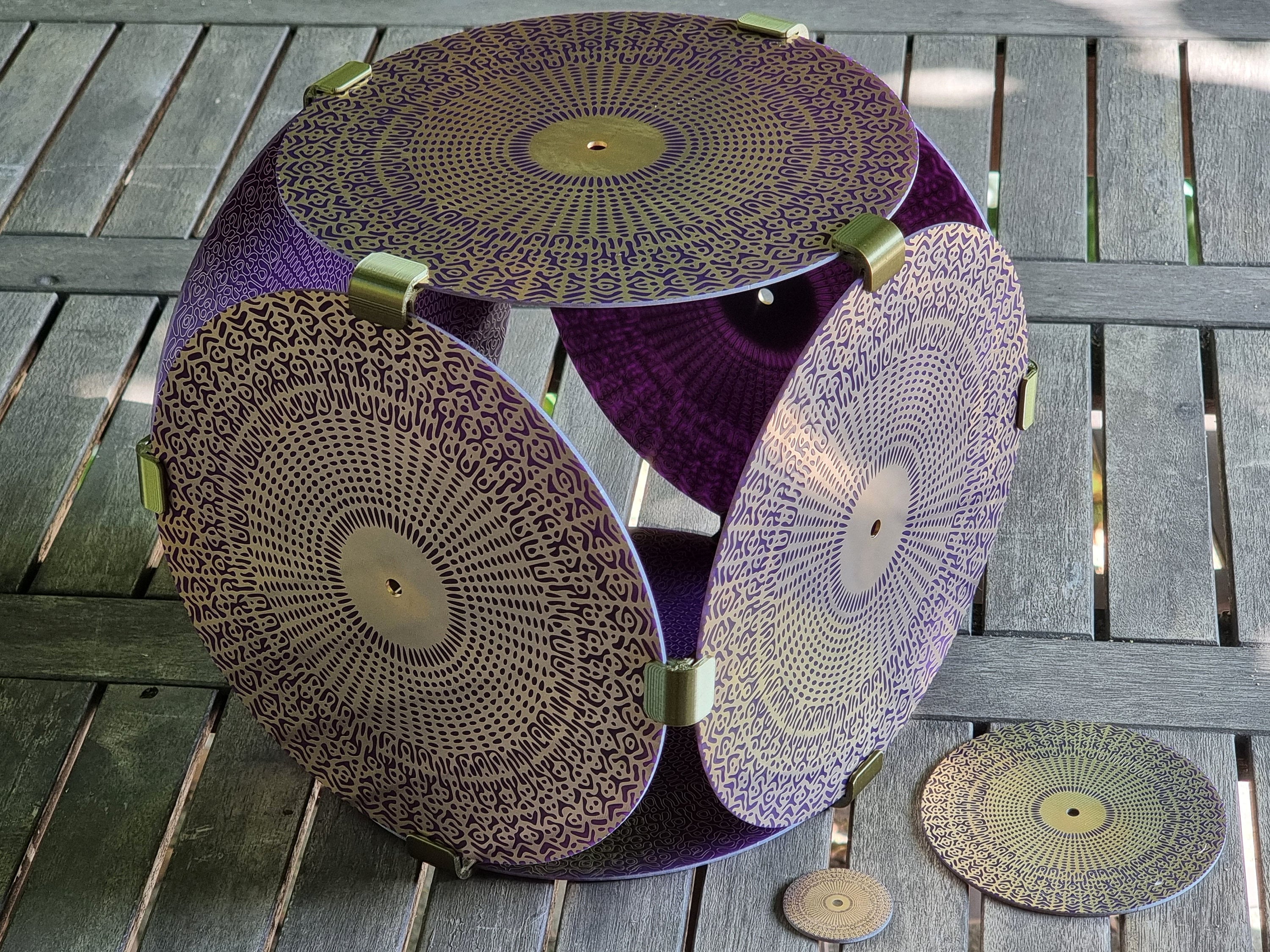 Cube 20 Cm OM Cymatic 528 Hz Copper and Gold-plated Harmonizer ...