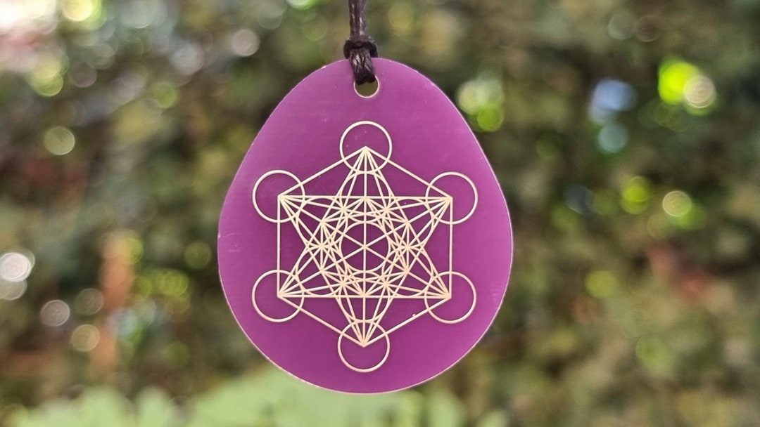 Fruit of Life Pendant / Metatron's Cube - Etsy
