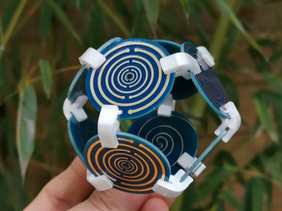 Octahedron 6 Cm Lakhovsky Double Spiral Harmonizer, Gold-plated Copper ...