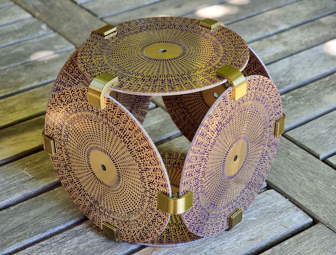 Cube 11 Cm OM Cymatic 528 Hz Copper and Gold-plated Harmonizer ...