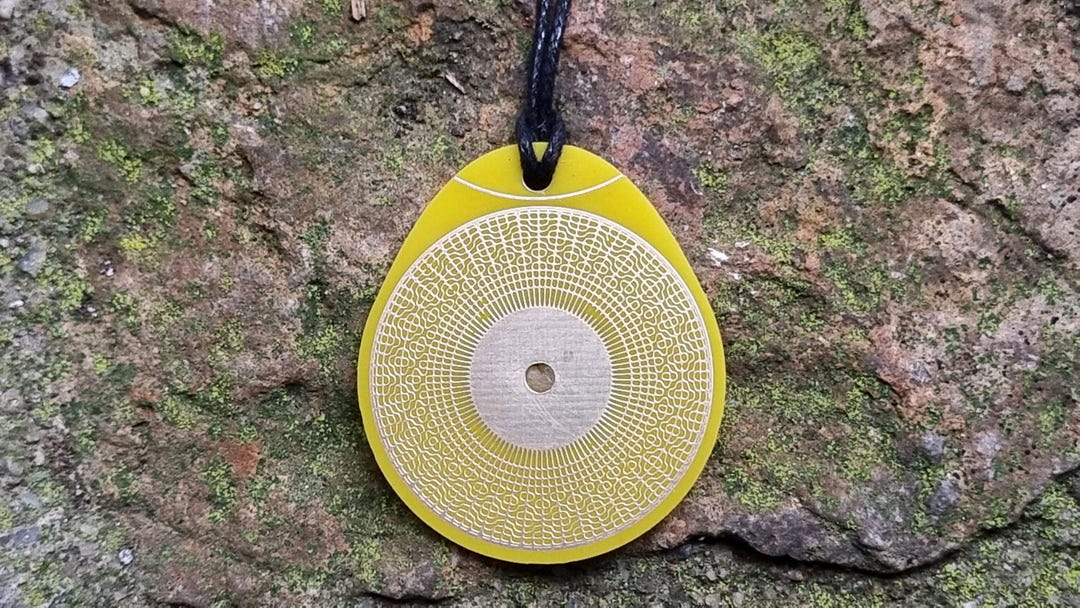 Cymatic 888 Hz Abundance Pendant Gold Copper Beeswax Radionics - Etsy