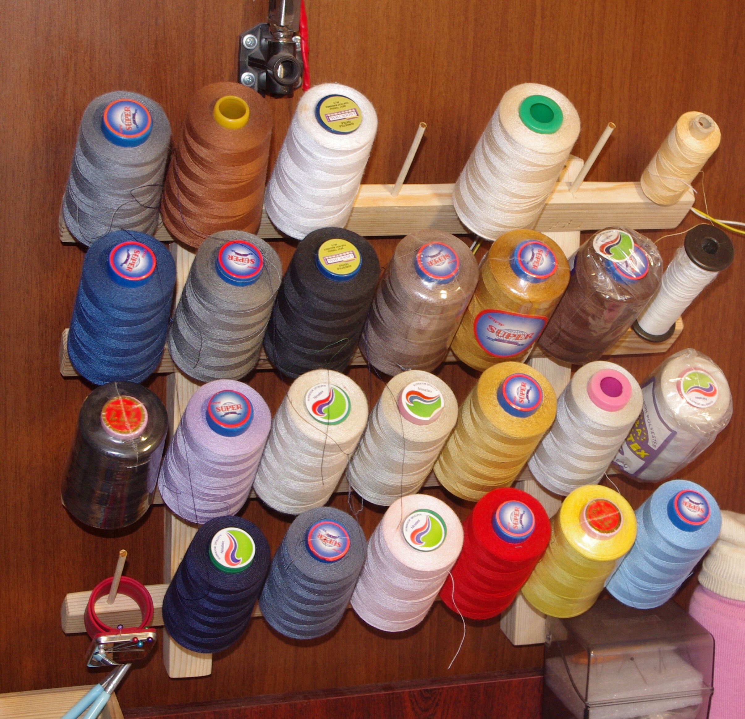 28 Spool Thread Rack 2,5 Inch Industrial Spools Extra Large Spools - Etsy