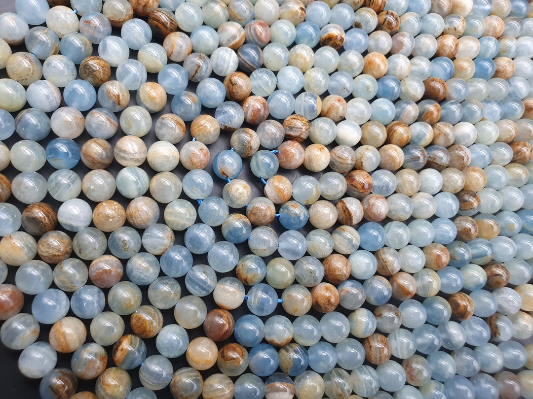 Blue Aragonite Beads 6mm and 8mm Threads of 22 to 60 Natural Stones - Etsy