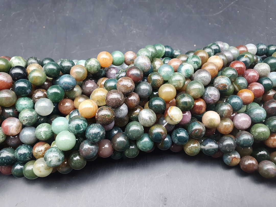 Multi-colored Agate 15 to 60 Natural Beads 6mm - 8mm and 10mm - Etsy