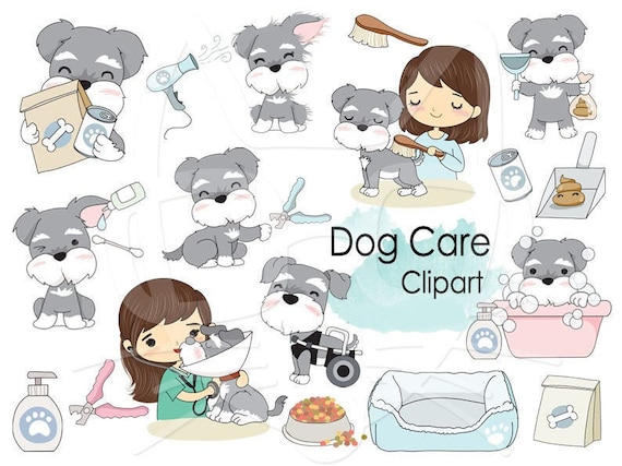 Dog Care Pet Care Clip Art Instant Download PNG File 300 - Etsy
