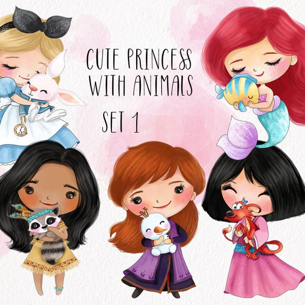 Princess Animals Png - Etsy