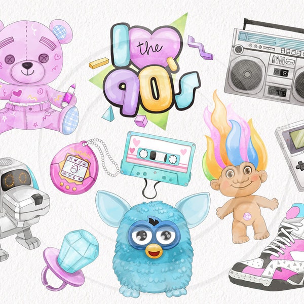 90s Clipart - Etsy
