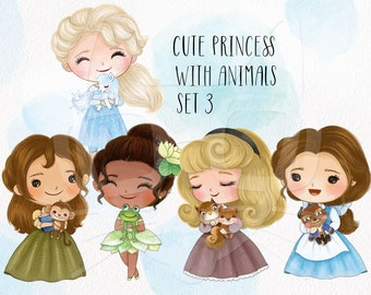 Cute Animals Clipart - Etsy