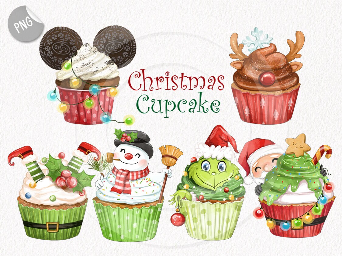 Christmas Cupcake Clipart