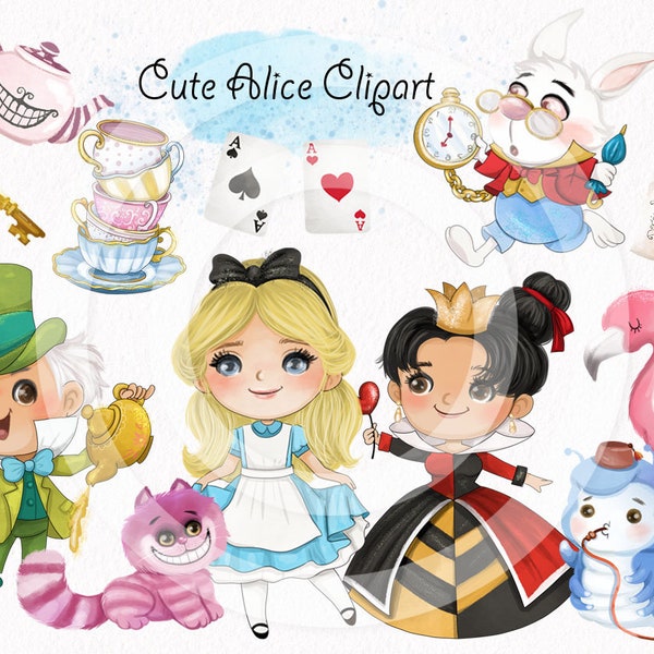 Alice in Wonderland Stickers - Etsy
