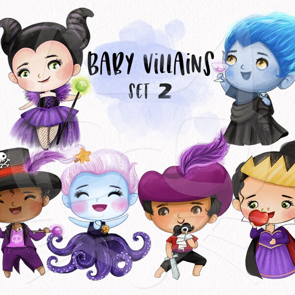 Villains Clipart - Etsy