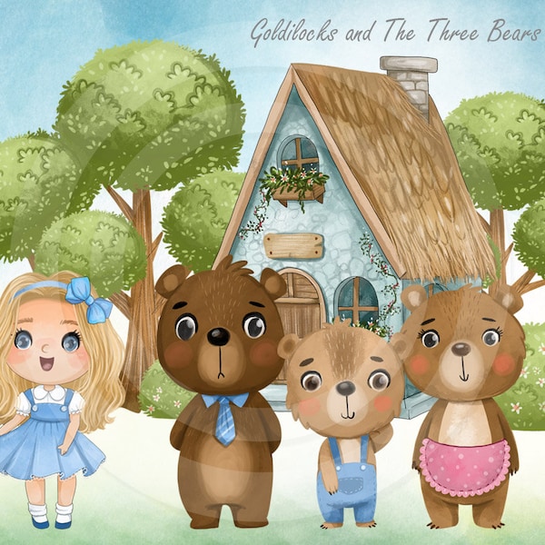 The Three Bears - Etsy