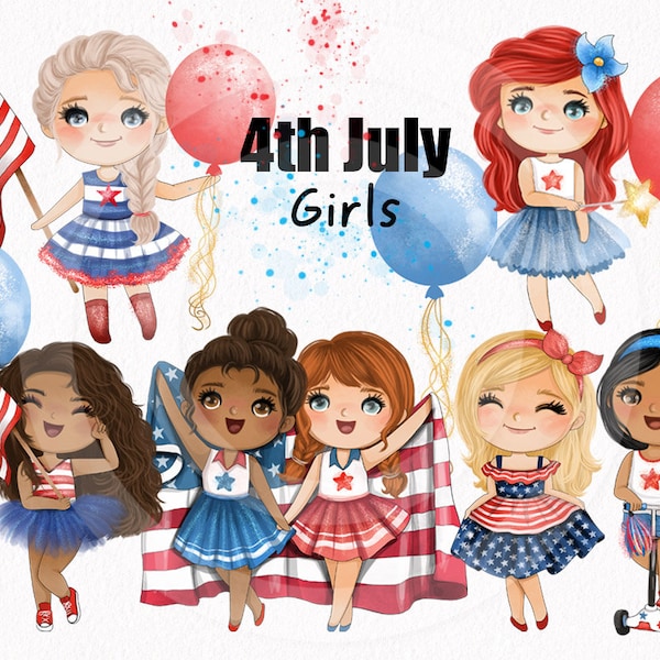 4th of July Clipart - Etsy