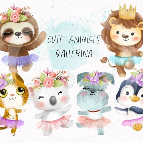 Cute Elephant Clipart Set 1 Instant Download PNG File 300 - Etsy