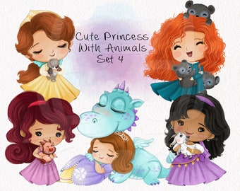 Lotus Princess Clipart Instant Download PNG File 300 Dpi - Etsy