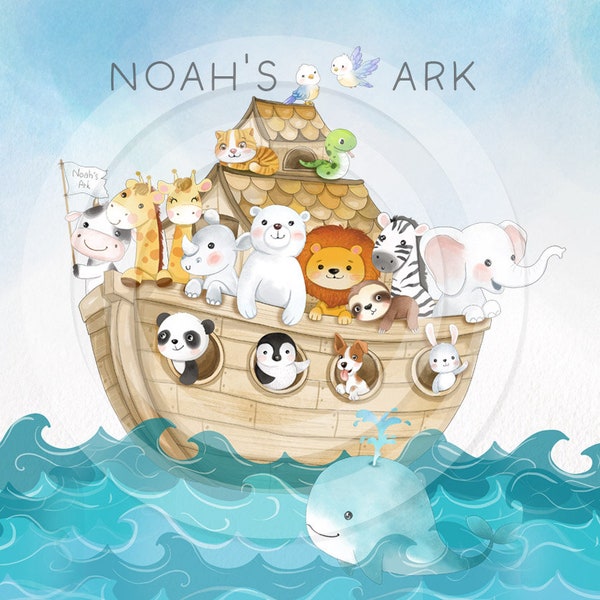 Noahs Ark Clipart - Etsy