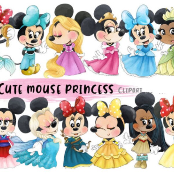 Minnie Mouse Clipart - Etsy