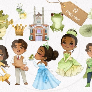 Lotus Princess Clipart Instant Download PNG File 300 Dpi - Etsy