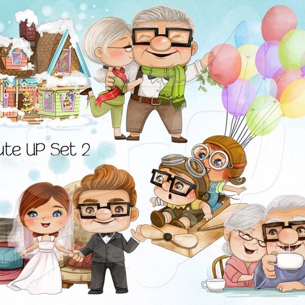 Up Movie Clipart - Etsy