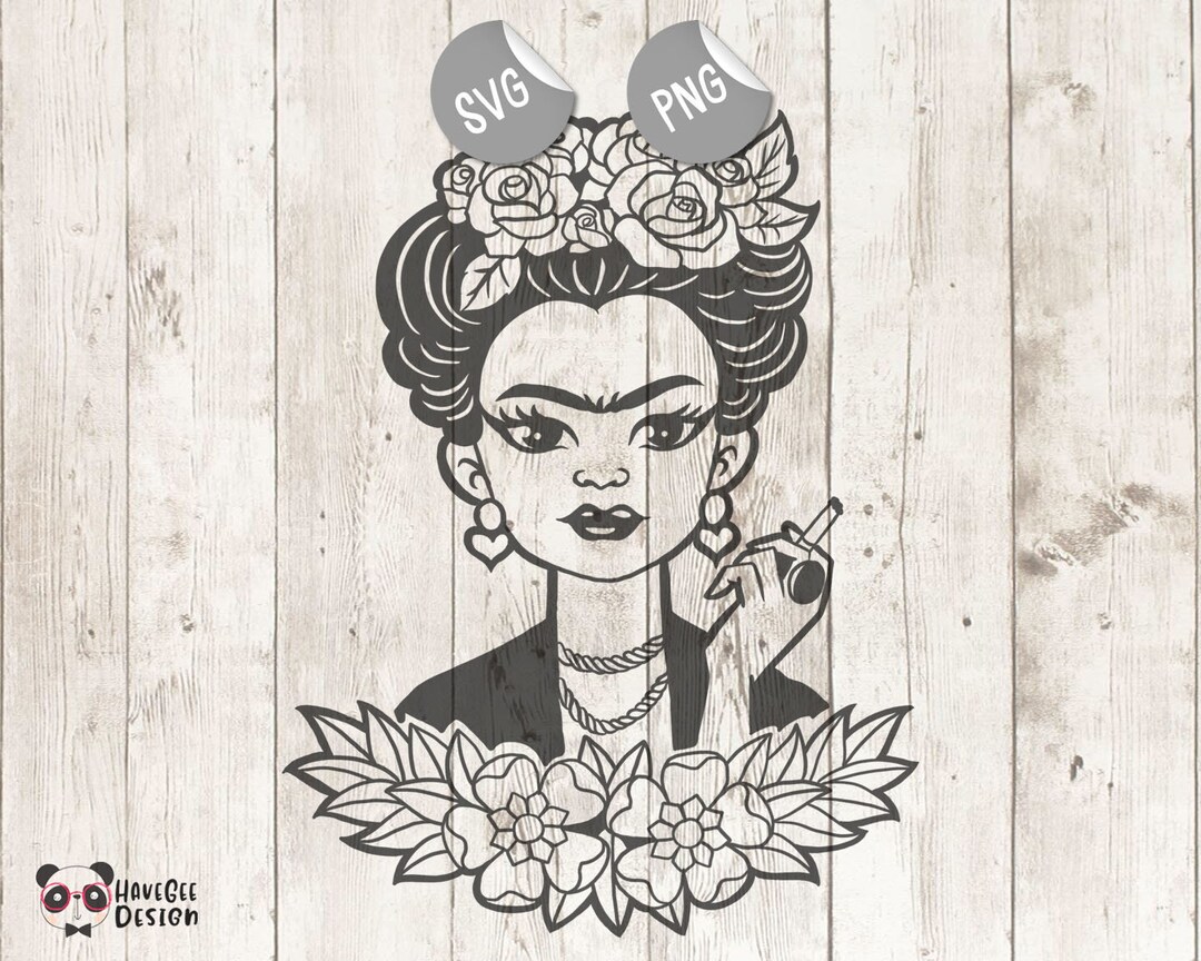 Frida SVG and PNG Files Instant Download PNG File 300 Dpi. - Etsy Canada