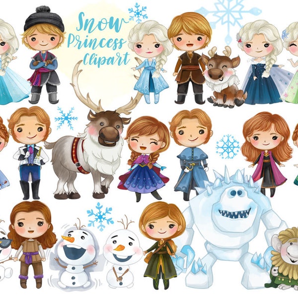 Princess Clipart - Etsy