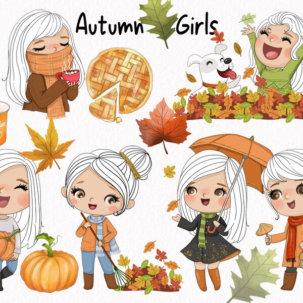 Autumn Clipart - Etsy