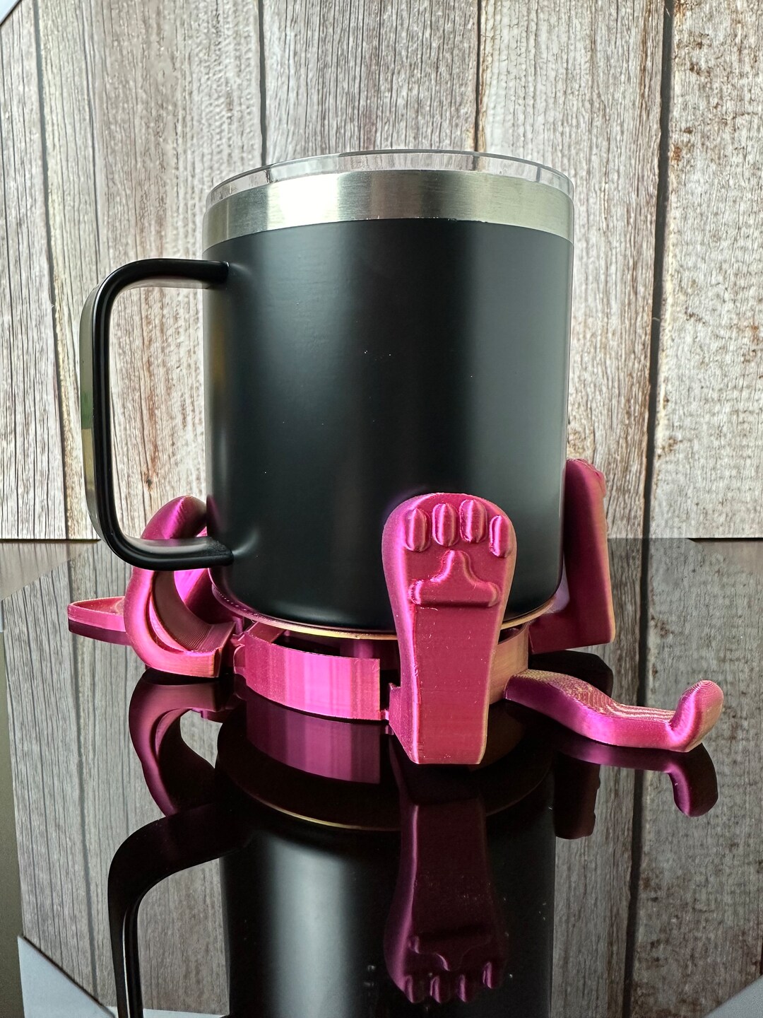 Cute Cat 3D Printed Plastic Coaster, Unique Animated Pet Design Durable ...