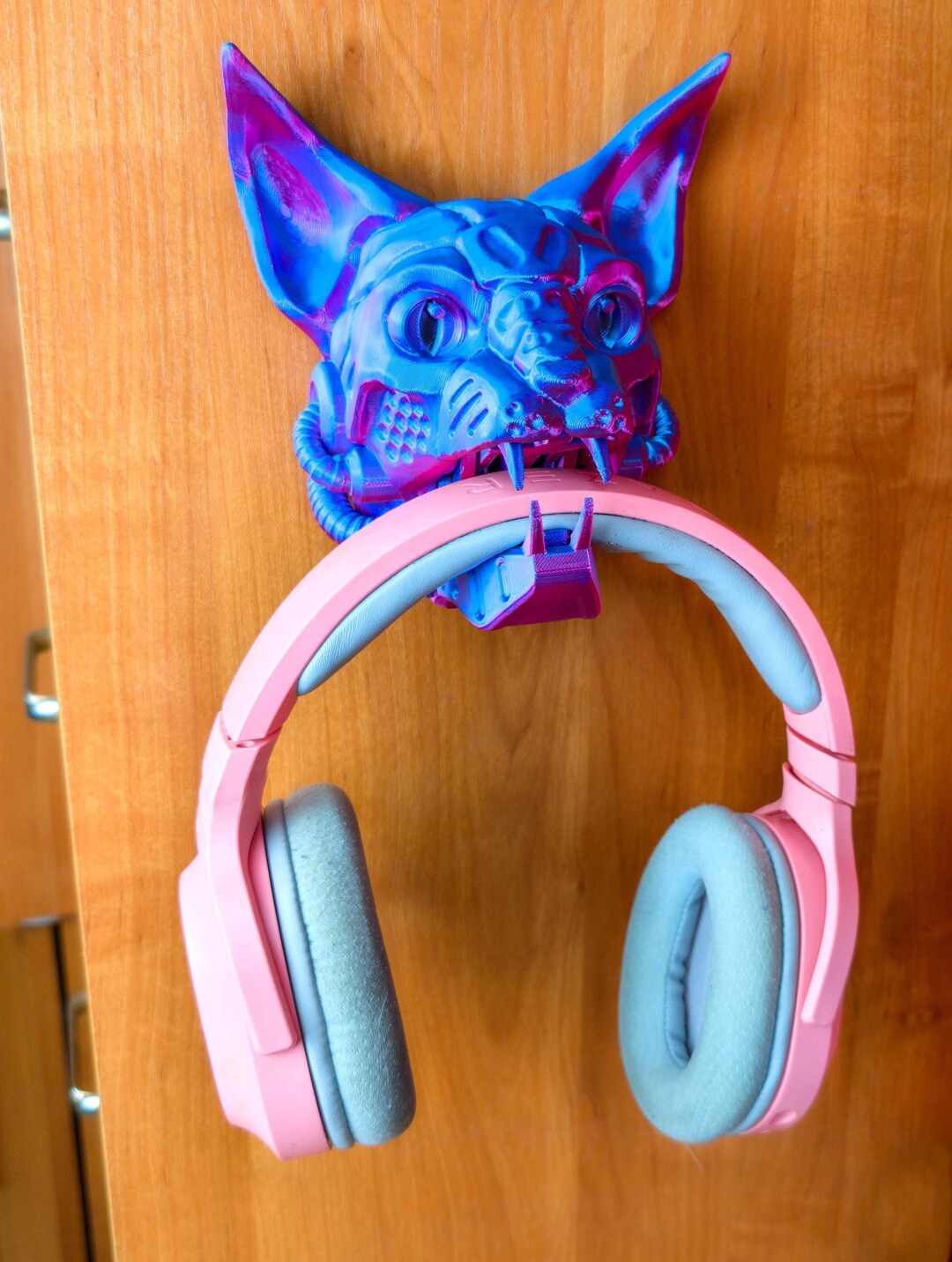 Cat Headphone Holder Headset Stand, Unique Wall and Desk Decor ...