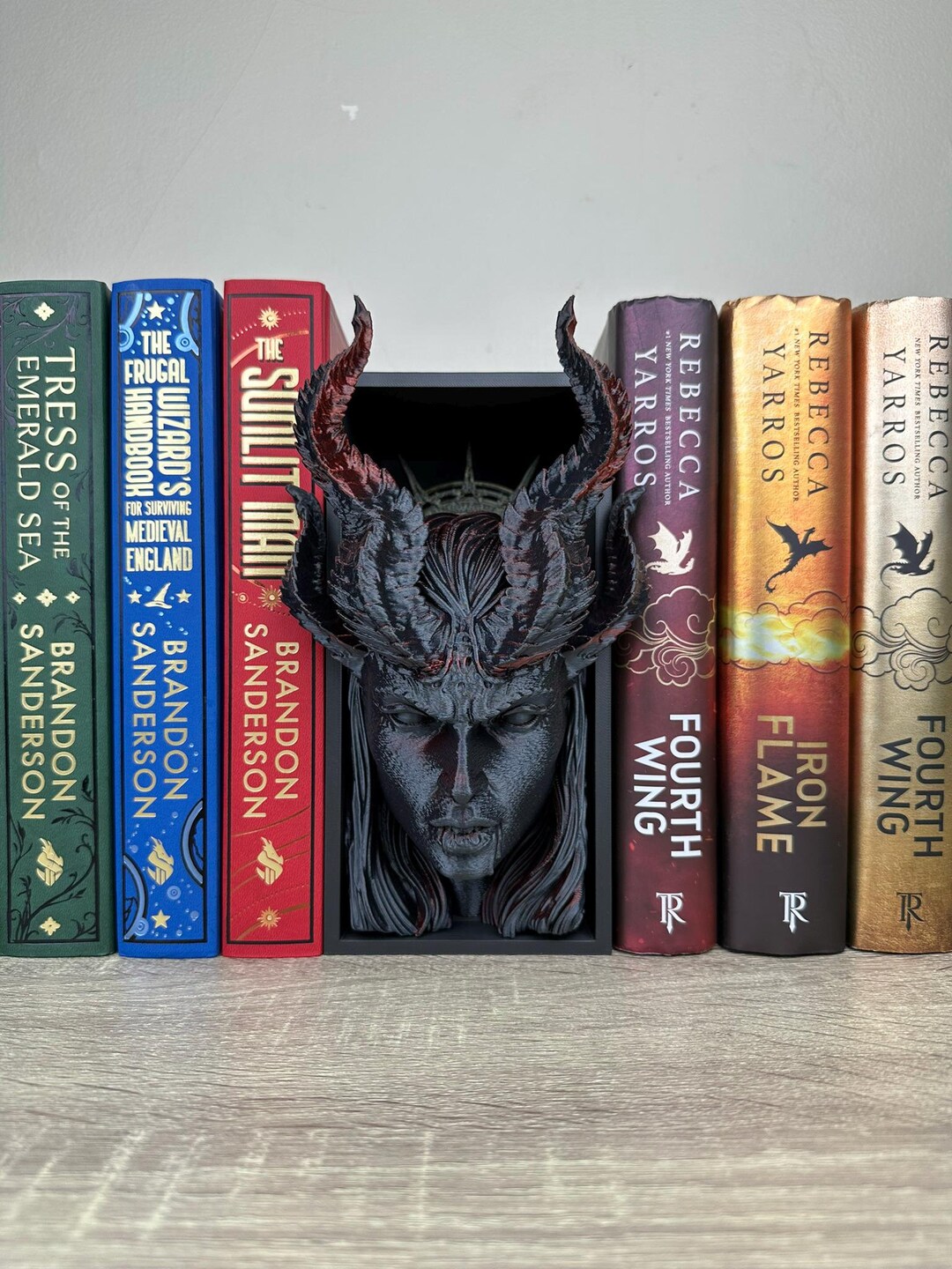 Succubus Demon Book Nook | Bookend for Gothic Lover | Booktok | Bookish ...