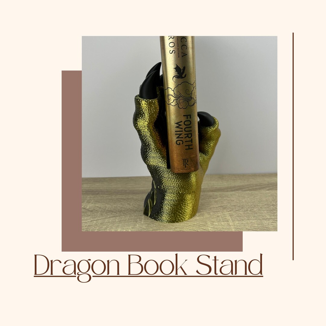 Dragon Claw Book Stand – 3D Printed Fantasy Decor, Bookish Gift, E ...