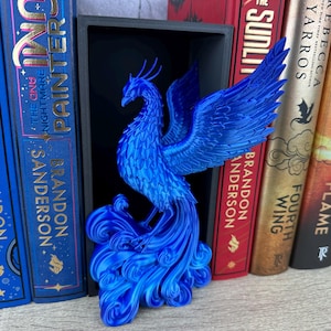 Emerging Phoenix Bookend/book Nook | Bookish Decor | Unique 3D Printed ...