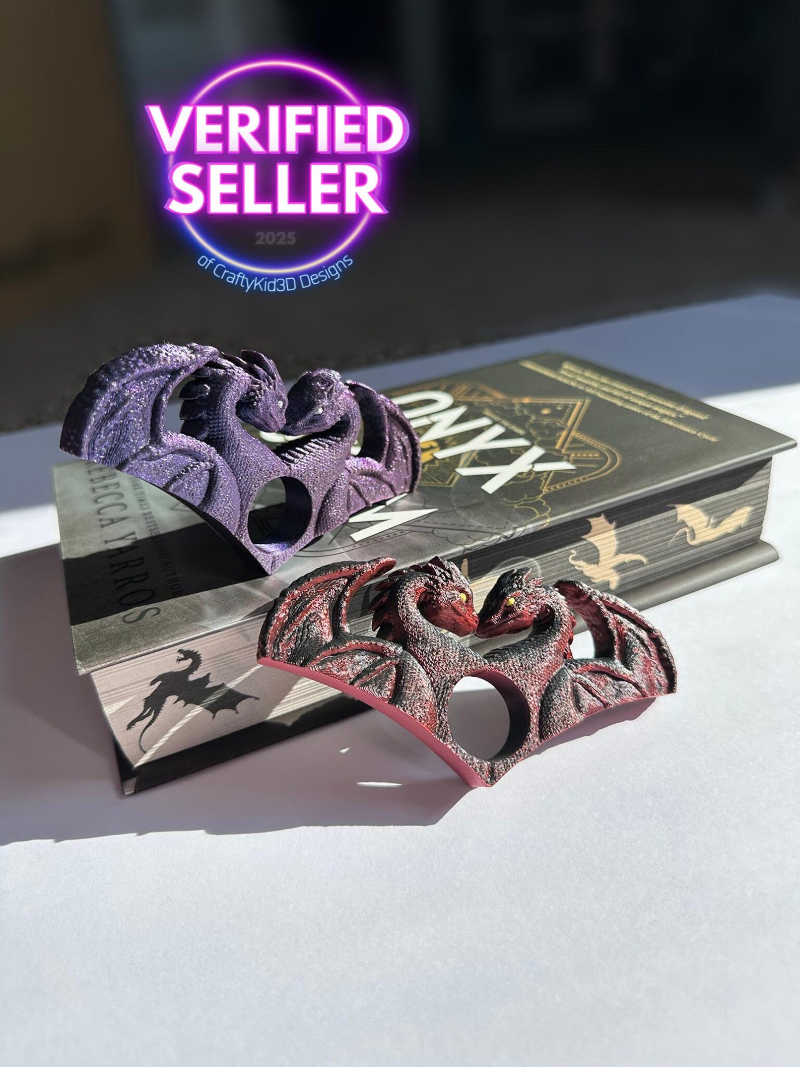 Dragon Mate Book Page Holder (set of 2) Fantasy Bookmark Thumb Relief ...