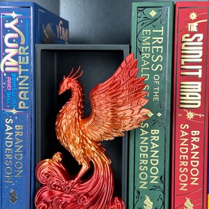 Emerging Phoenix Bookend/book Nook | Bookish Decor | Unique 3D Printed ...