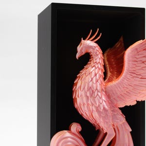 Emerging Phoenix Bookend/book Nook | Bookish Decor | Unique 3D Printed ...