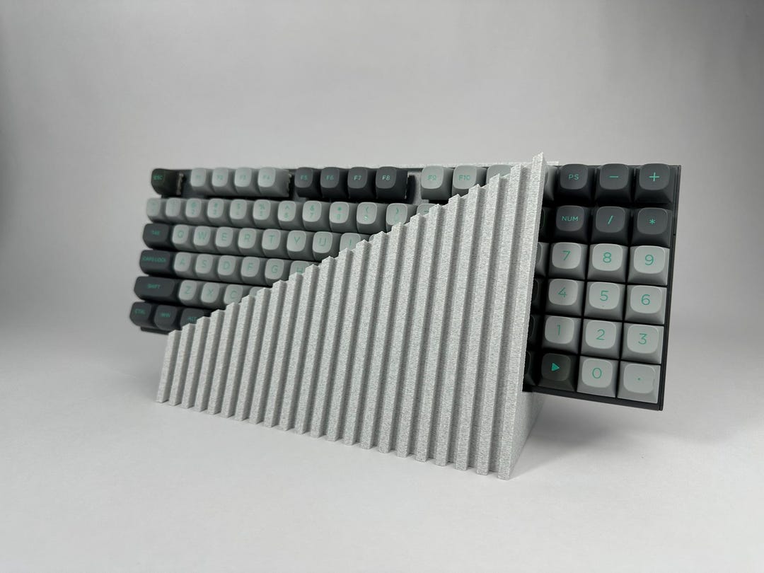 Angled Keyboard Stand Holder 3D Printed Vertical Mechanical Organizer ...