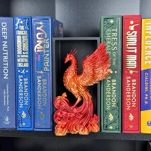 Emerging Phoenix Bookend/book Nook | Bookish Decor | Unique 3D Printed ...