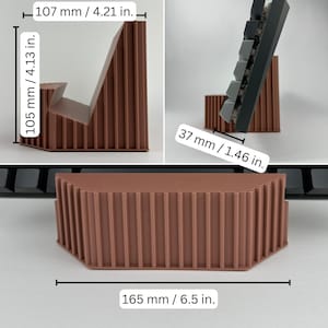 Angled Keyboard Stand Holder – 3D Printed Vertical Organizer for Desk ...