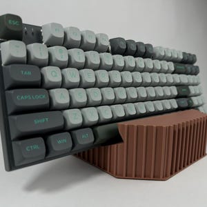 Angled Keyboard Stand Holder – 3D Printed Vertical Organizer for Desk ...