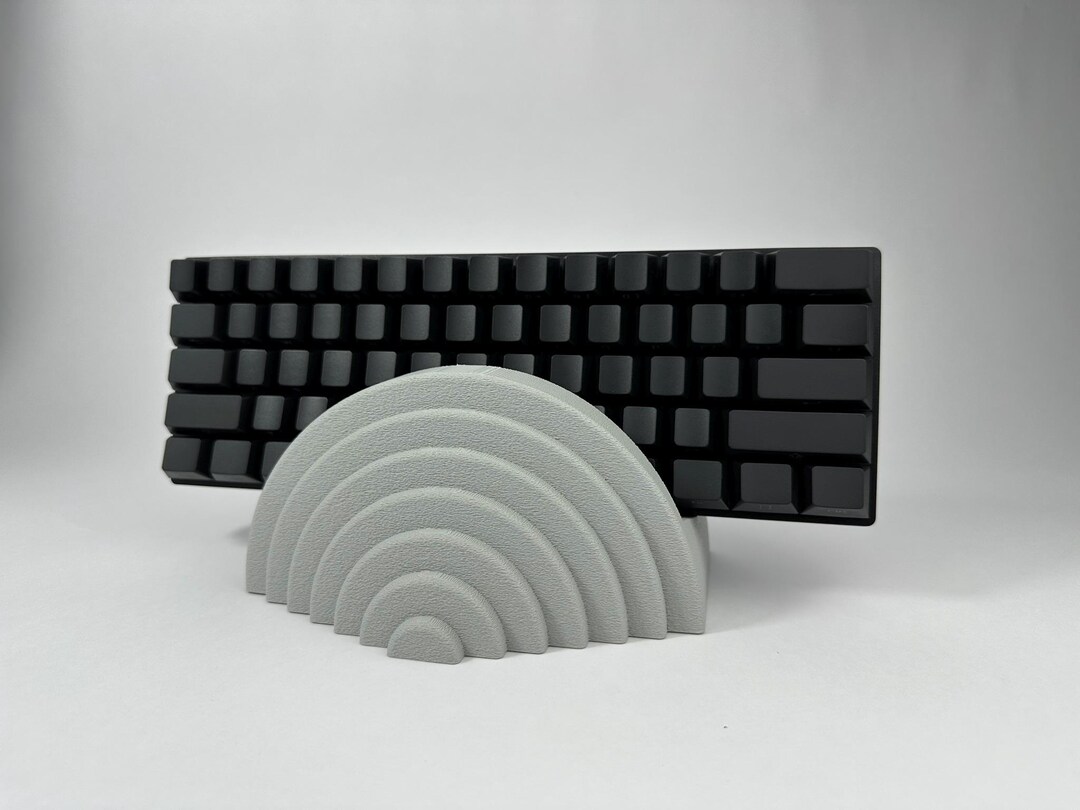 Wave Pattern Keyboard Stand – 3D Printed Vertical Mechanical Organizer ...