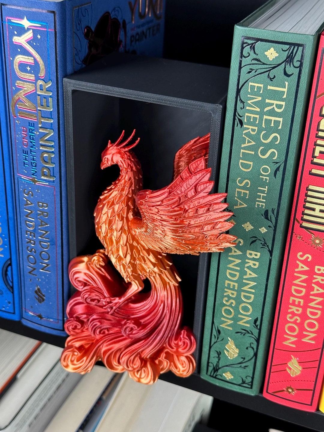 Emerging Phoenix Bookend/book Nook | Bookish Decor | Unique 3D Printed ...