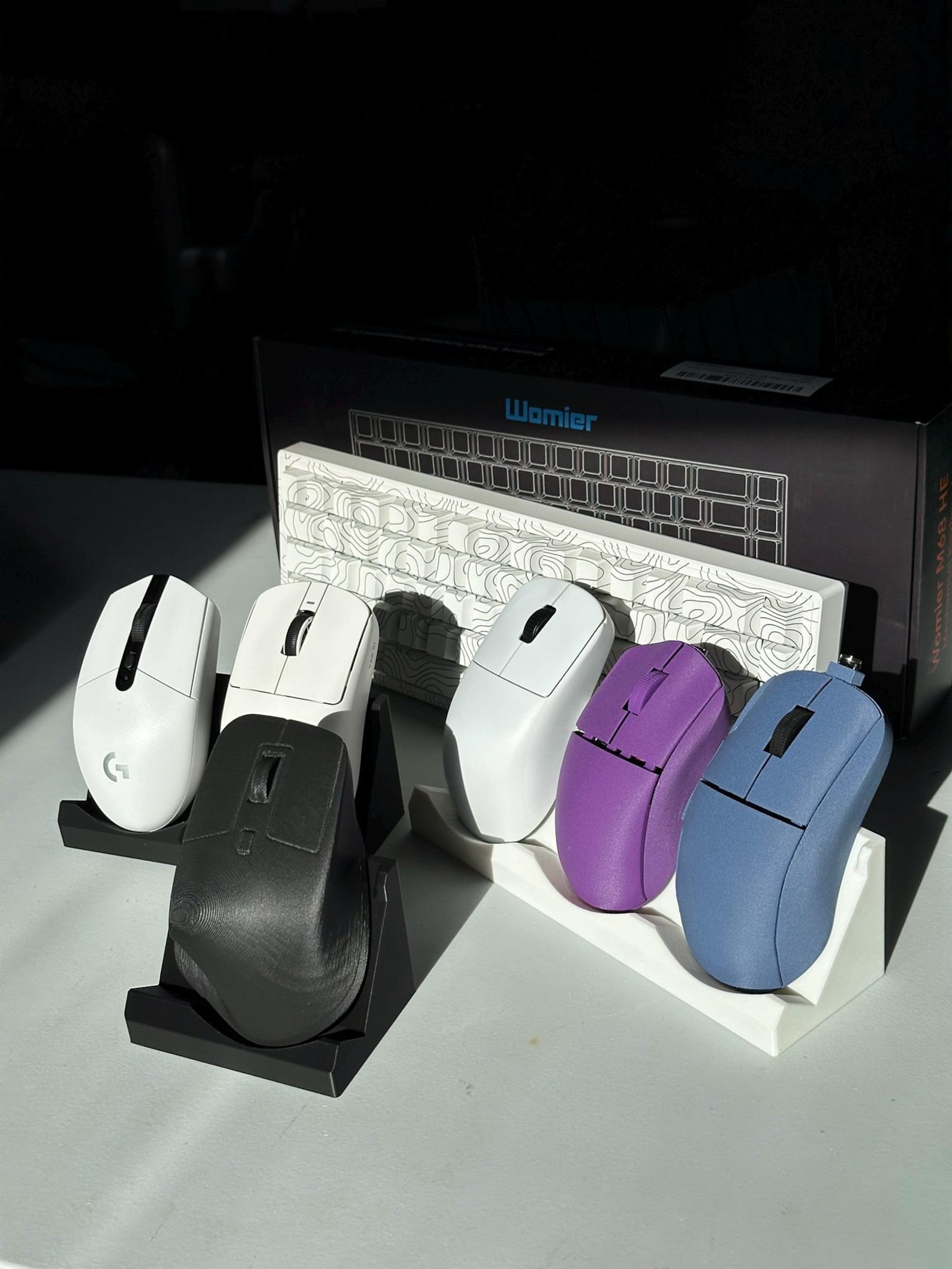 Universal Gaming Mouse Holder Desktop Stand 3D Printed Display for Your ...