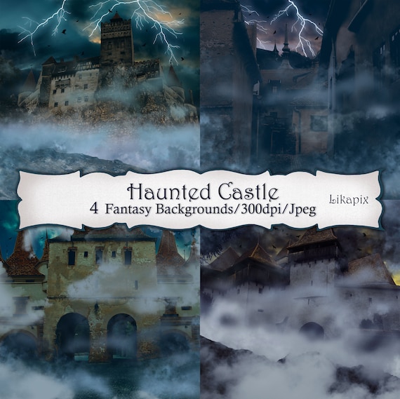 Haunted Castle Fantasy Background Instant Download. Mystical - Etsy