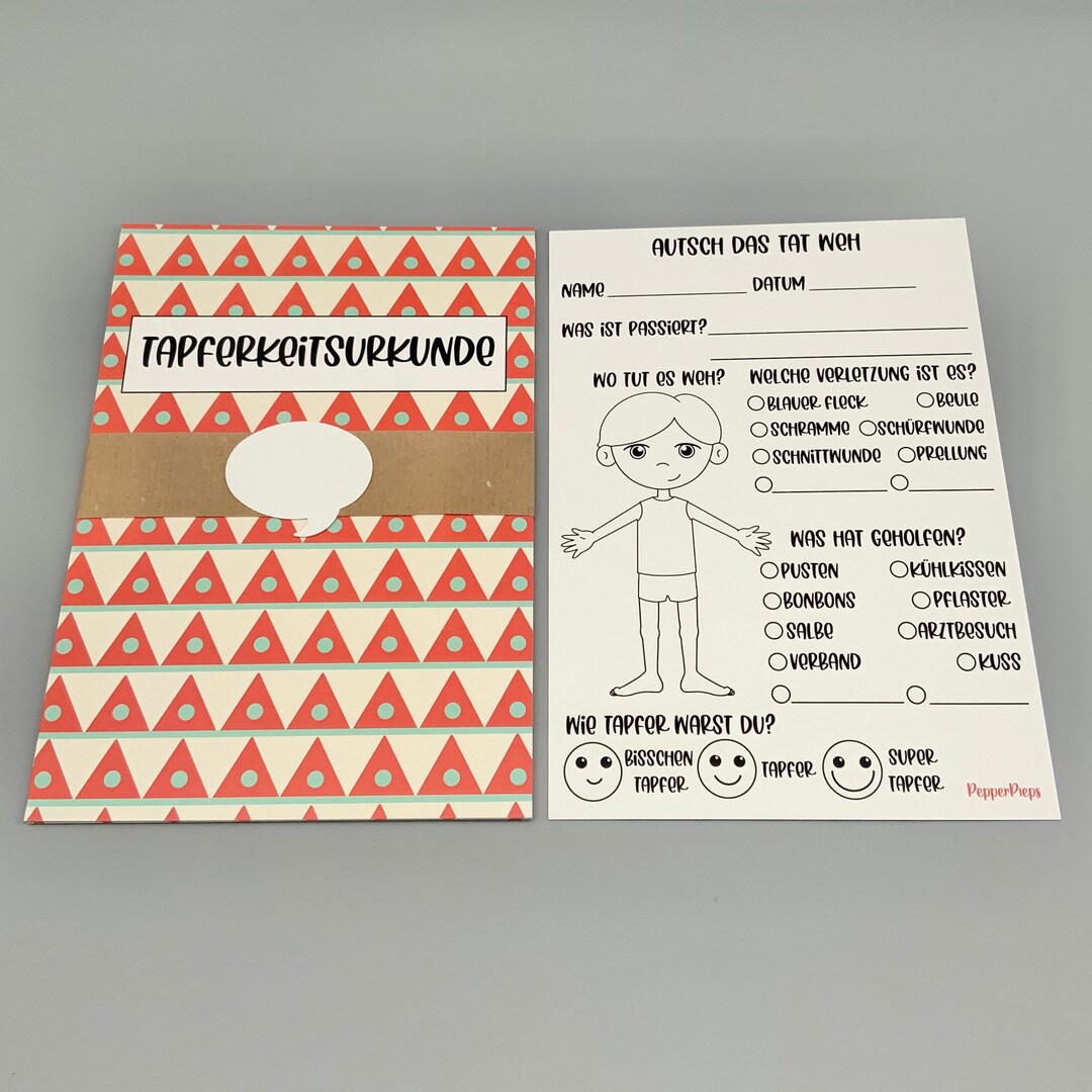 Certificate of Bravery, Consolation Patches, Documentation of Minor ...