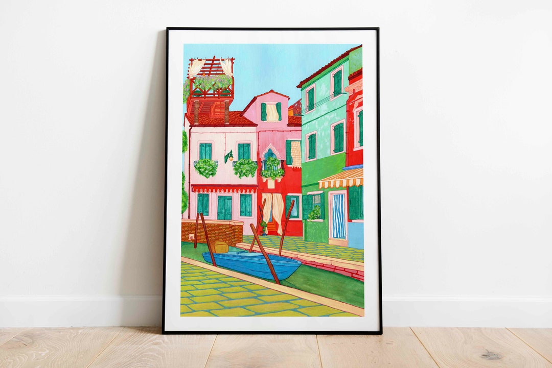 Burano Print, Italy Art, Burano Wall Décor, Burano Home Décor, Travel ...