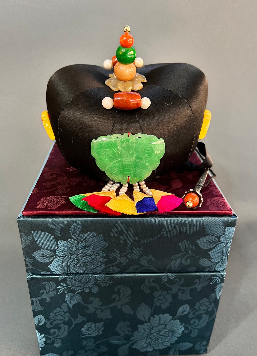 Jokduri,bride's Headpiece worn at a Korean Traditional Wedding, Korean ...