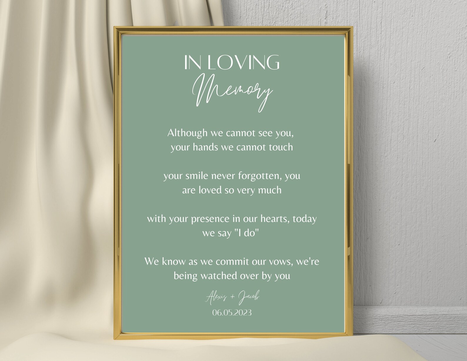 In Loving Memory Wedding Sign in Loving Memory Wedding Sign - Etsy