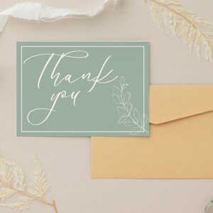 Thank You Card Template - Etsy