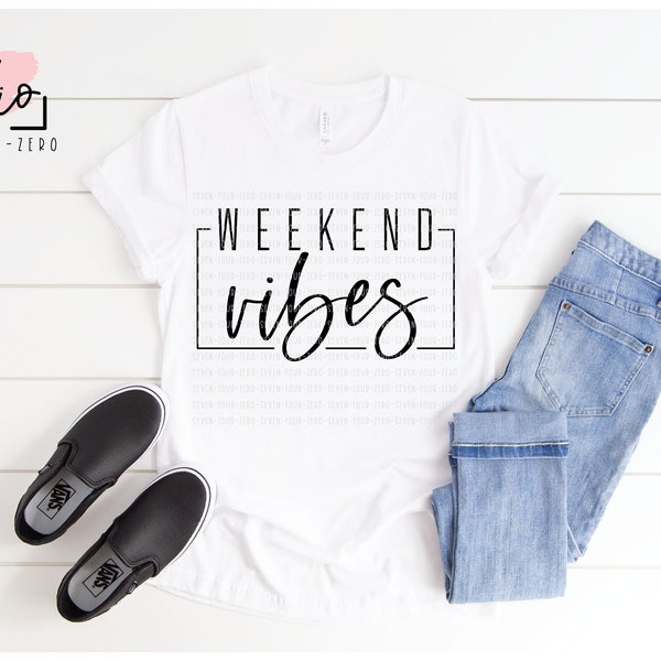Weekend Vibes Svg - Etsy