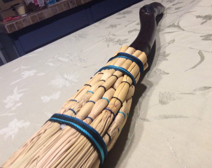 Besom New England Style Broom Halloween Custom Made Item Blue and Black ...